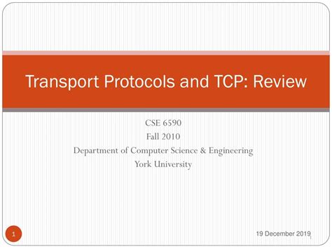 PPT Transport Protocols And TCP Review PowerPoint Presentation Free Download ID 9079161