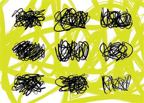 Collection Of Irregular Graffiti Abstract Scribbles 38140944 Vector Art