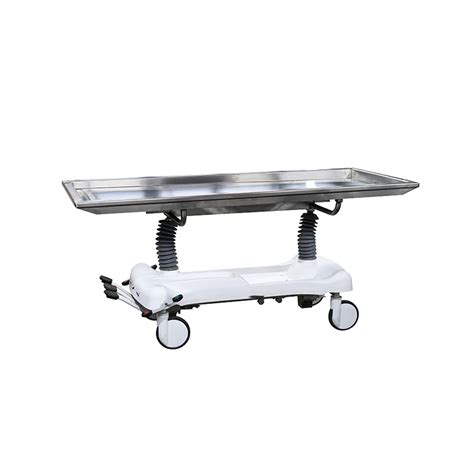 Morgue Hospital Medical Bed Stainless Steel Hydraulic Function Factory