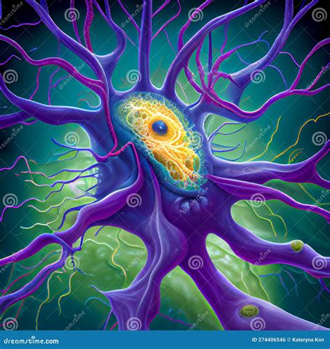 Neurons Brain Cells Neural Network Concept Generative Ai