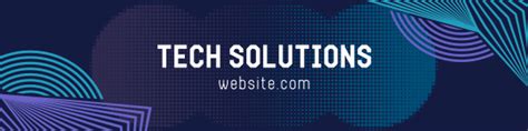 Geometric Tech Pattern Linkedin Banner Brandcrowd Linkedin Banner Maker