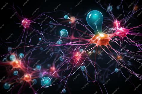 Synaptic Symphony Visualizing The Neural Network In The Human Brain Premium Ai Generated Image