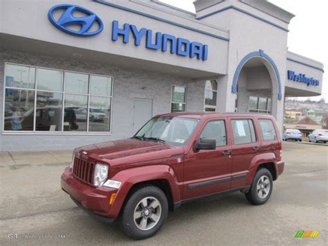 2008 Red Rock Crystal Pearl Jeep Liberty Sport 4x4 61026828 Photo 6