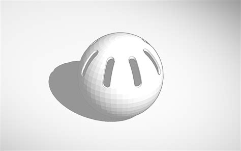 3d Design Wiffle Ball Baseball Size Tinkercad