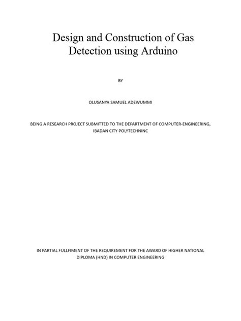 design and construction of gas detection system using arduino pdf