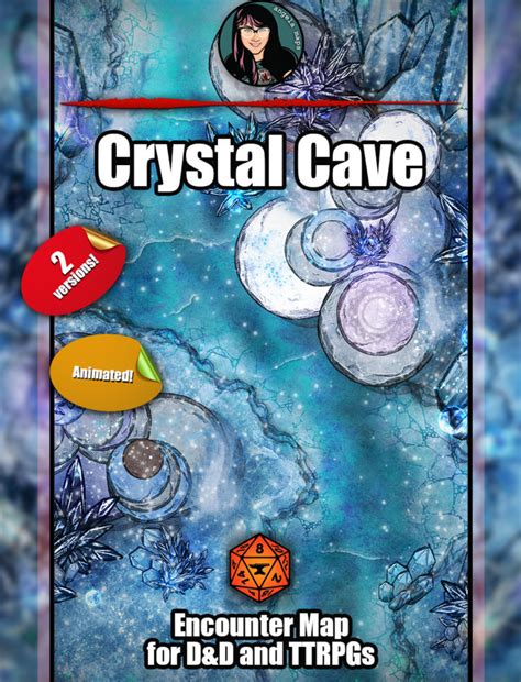 Crystal Ice Cavern Foundry Vtt Support Animated Webm Angela Maps Free Static And