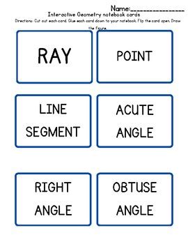 Interactive Geometry Notebook Flashcards By MsLogansLearners TPT