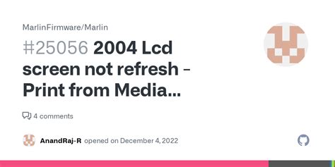 2004 Lcd Screen Not Refresh Print From Media Function Bug Lcd