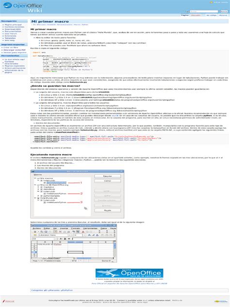 Fireshot Capture 577 Mi Primer Macro Apache Openoffice Wiki Pdf
