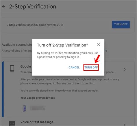 How To Turn Off Gmail 2 Step Verification 2fa [desktop And Mobile]