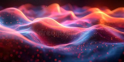 Visualizing Data Spectrum With Flowing Colors Abstract Background Depicting Continuous Data