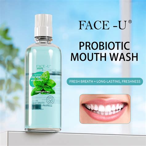 Face U Fda Approval 500ml Probiotic Mouthwash Mint Flavor Shopee