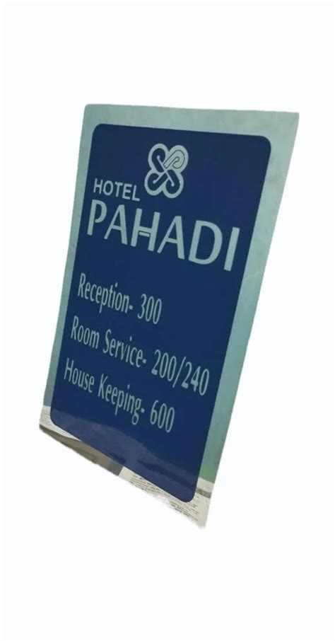 Acrylic Black Ss Name Board For Office At ₹ 14 Inch In Pune Id