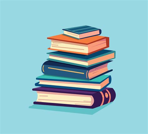 Book Stack Vector Illustration 42344476 Vector Art At Vecteezy