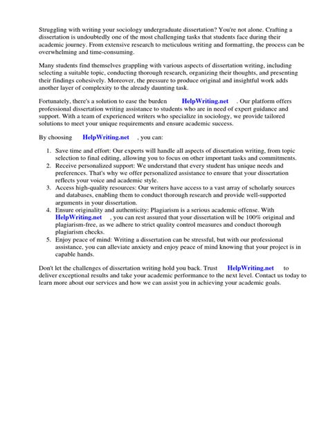 Sociology Dissertation Help Online Pdf Sociology Thesis