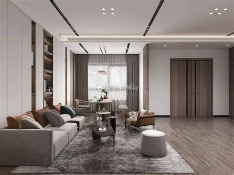 2023现代简约客厅装修效果图 装信通网效果图