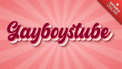 Gayboystube Vintage Pink D Text Effect Generator
