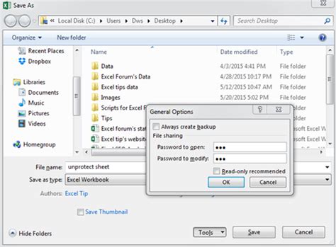 Protect And Unprotect Workbooks In Microsoft Excel