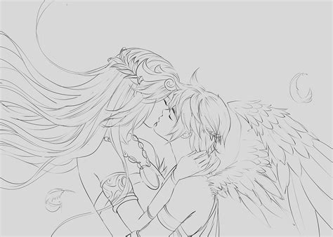 Pit And Palutena Kiss