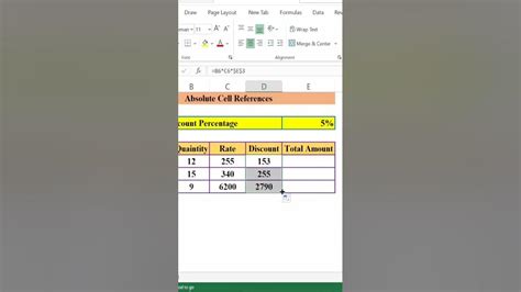 Absolute Cell In Ms Excel Ll Viral Trending Excel Exceltips Shorts Exceltutorial Short