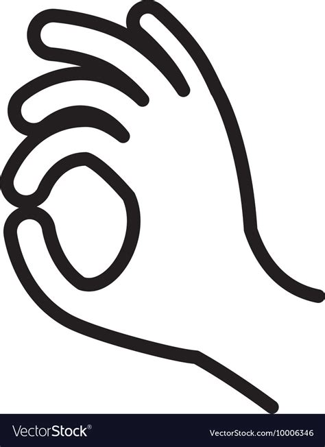 Sign Language Isolated Icon Design Royalty Free Vector Image