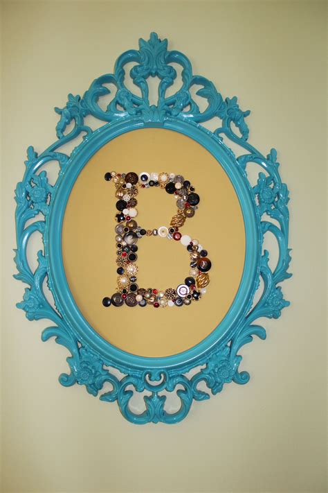 Button Monogram I Made It Button Monogram Diy Crafts Crafts Crafty