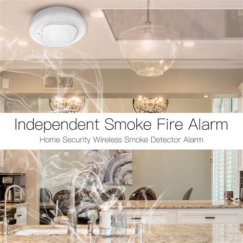 Moes Zigbee Smart Smoke Fire Detector Sensortuya Home Smoke Alarm