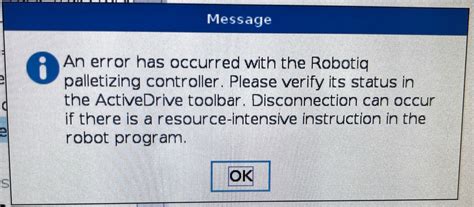 How To Address The Palletizing Solution Error Resource Intensive