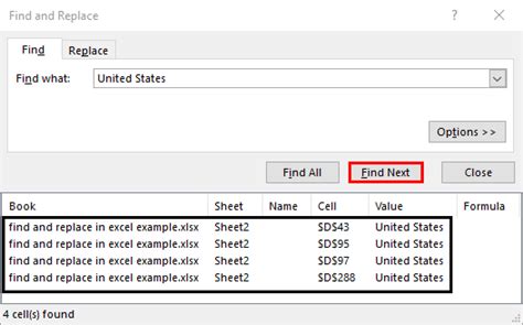 Find And Replace In Excel How To Find And Replace Data In Excel