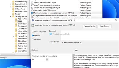 Configure Internet Explorer To Simultaneously Download More Files At A