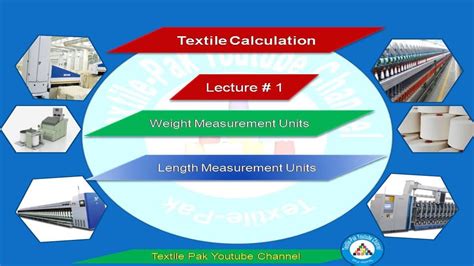 Textile Calculation Textile Measurement Units Length And Weight Units