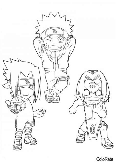 Раскраски Из Аниме Наруто 70 фото