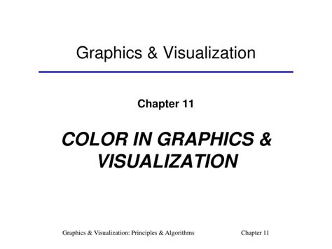 Ppt Color In Graphics And Visualization Graphics And Visualization Powerpoint Presentation 900469