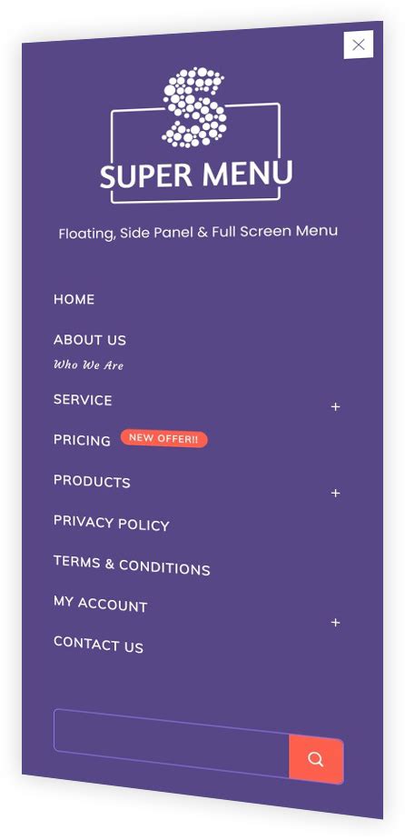 Home Super Floating And Side Menu