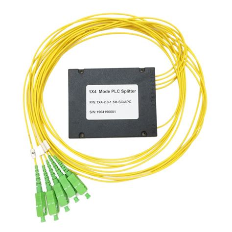 1x4 Mode Plc Splitter With Sc Apc Connector