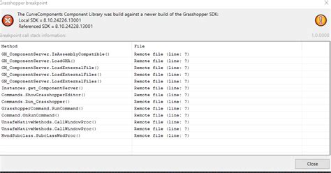 Build Against A Newer Build Of The Grasshopper SDK Grasshopper McNeel Forum