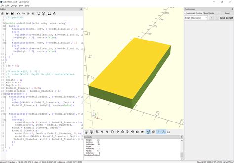 Efficiency Of Geometry Generation In Openscad Unsupported Carbide 3d Community Site