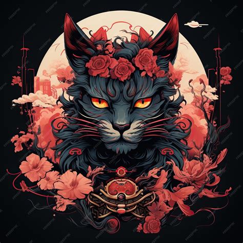 Premium Ai Image Unique Character Samurai Ninja Yokai Japanese