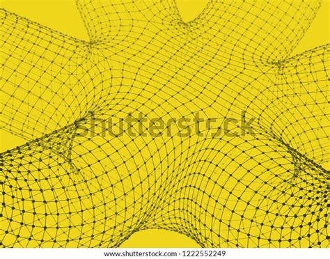 3d Connection Structure Futuristic Technology Style Stock Vector Royalty Free 1222552249