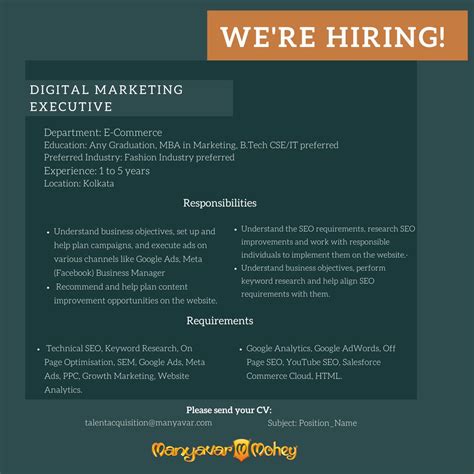 Saheli Ghosh On Linkedin Hiringdigitalmarketingexecutive