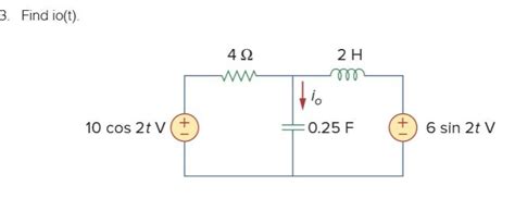 Solved Find Io T Chegg Com