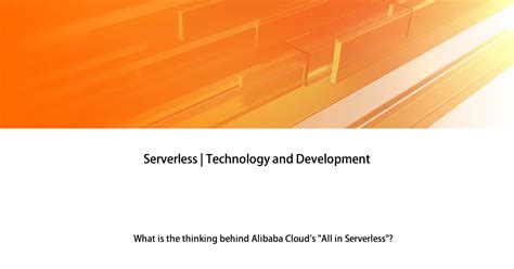 Serverless Technology And Development