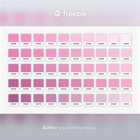 Pink Color Palette With Hex Codes