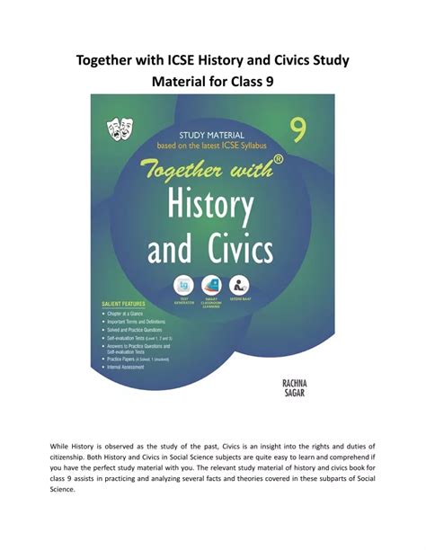 PPT Together With ICSE History And Civics Study Material For Class 9 PowerPoint Presentation