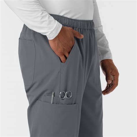 Nurtur Mens Straight Leg Cargo Scrub Pant Pewter Wink Scrubs