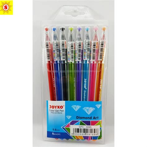 Jual Joyko Color Gel Pen Pulpen Warna Warni 8 Warna Original Shopee