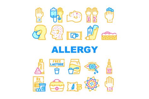 Allergy Health Problem Collection Icons Graphic By Sevvectors · Creative Fabrica