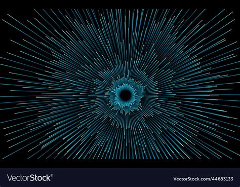 Abstract Circular Geometric Background Starburst Vector Image