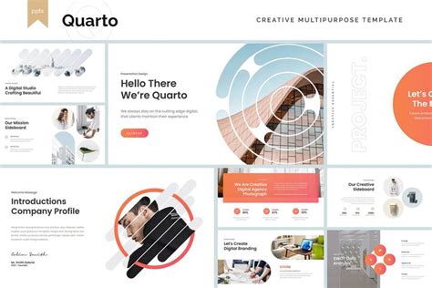 Quarto Presentation Template Startup Infographic Presentation Presentation Templates