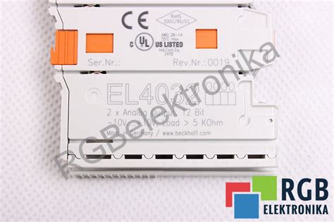 BECKHOFF EL4032 Warranty Up To 24 Months Express Shipping RGB Automatyka Industrial